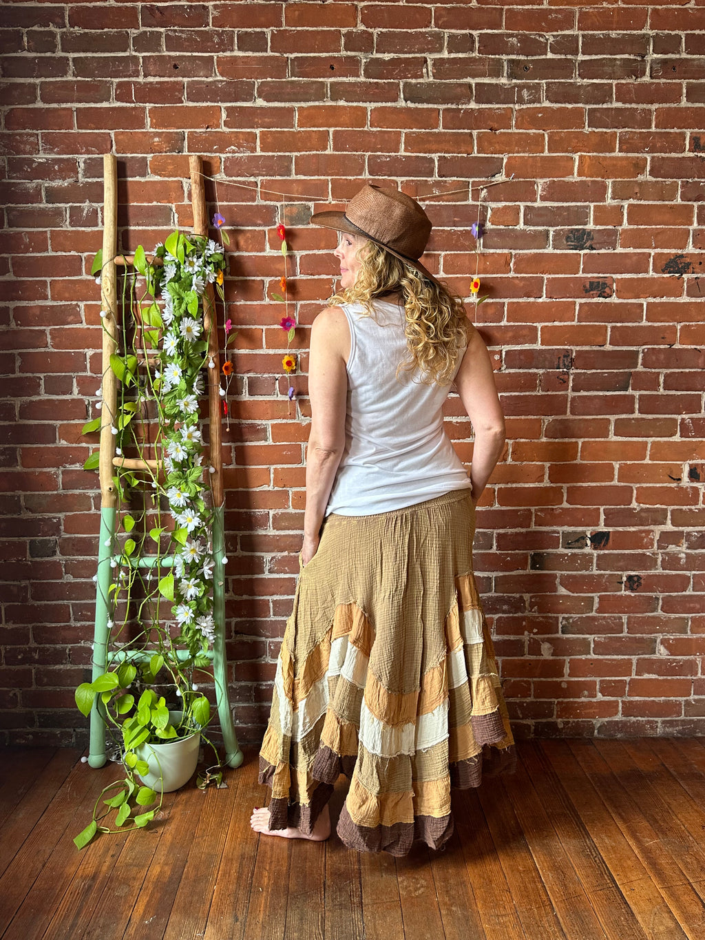 100% Cotton Willow Goddess Tiered Dress / Skirt – MountainGirlClothing